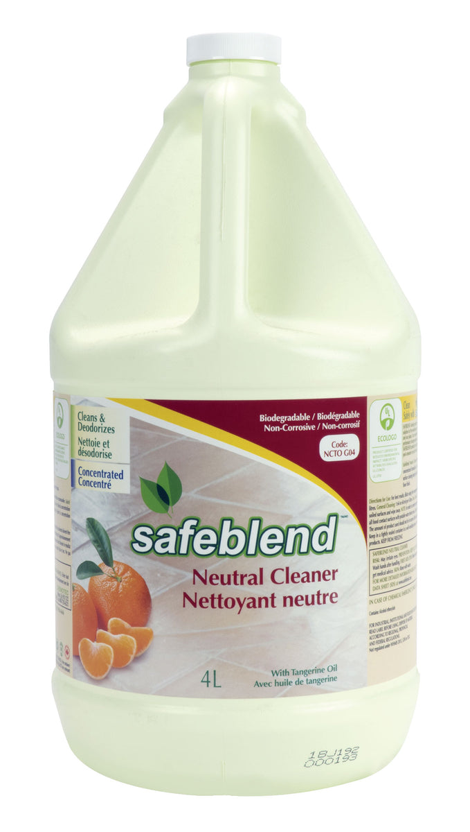 Neutral cleaner - concentrate - tangerine - 4 L (1.06 gal) - Safeblend ...